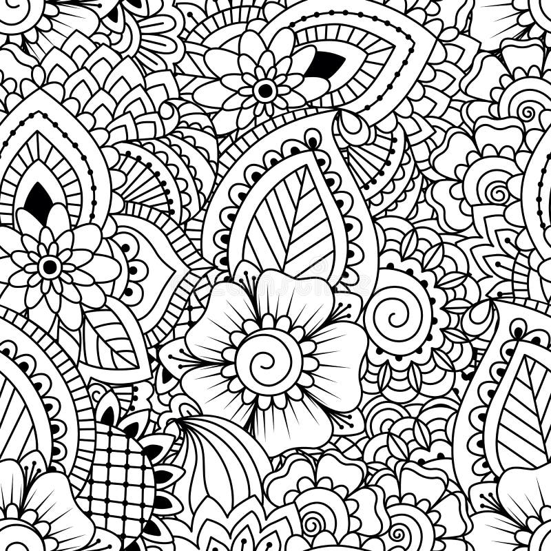 Teste Padrão Preto E Branco Sem Emenda Ilustração Do Vetor Ilustração