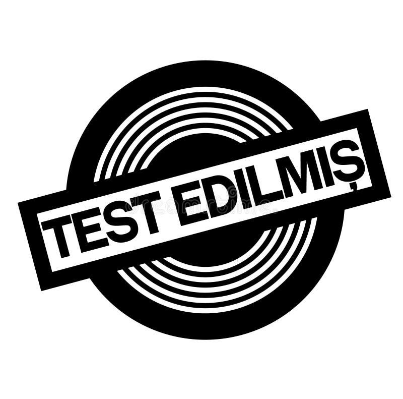 Tested black stamp stock vector. Illustration of control - 124070141