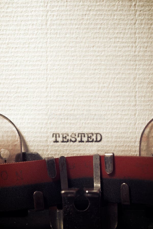Tested concept view stock photo. Image of retro, test - 218415322