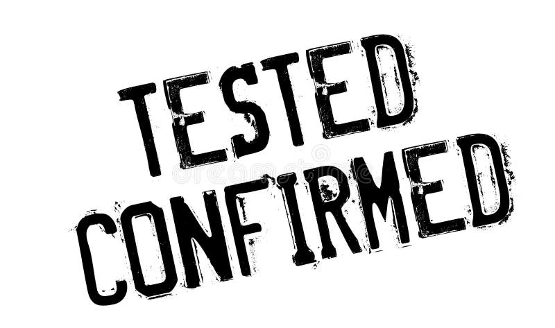 Tested Confirmed Rubber Stamp Stock Illustration Illustration Of