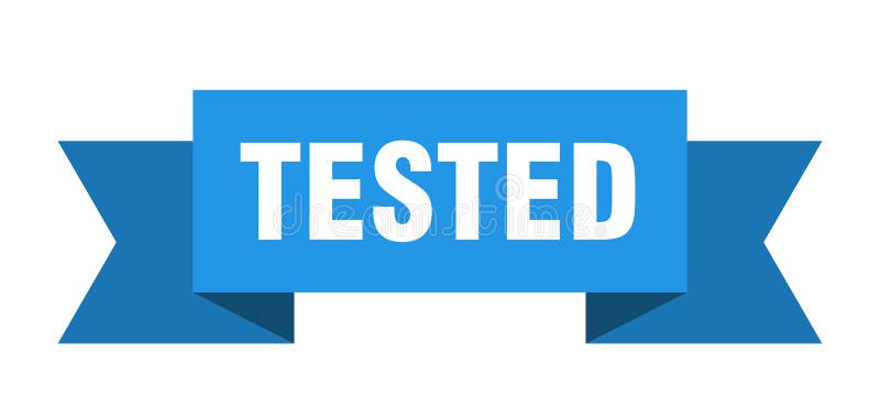 Tested ribbon. stock vector. Illustration of paper, template - 153586162