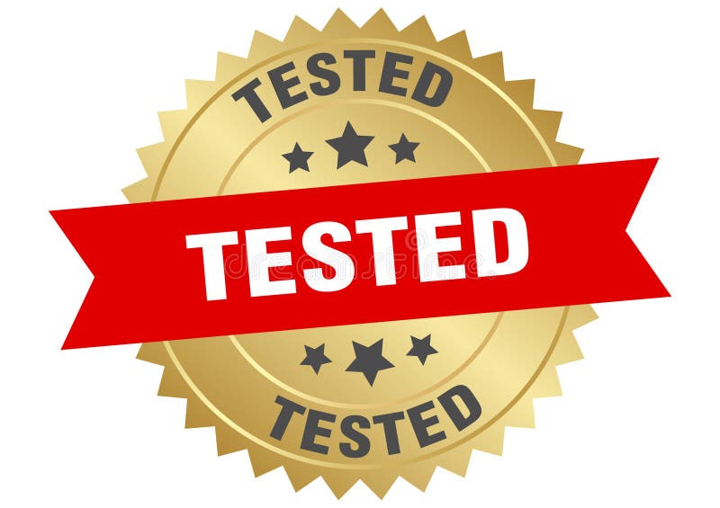 Lab Tested Round Vector Badge Icon Design Stock Vector - Illustration ...