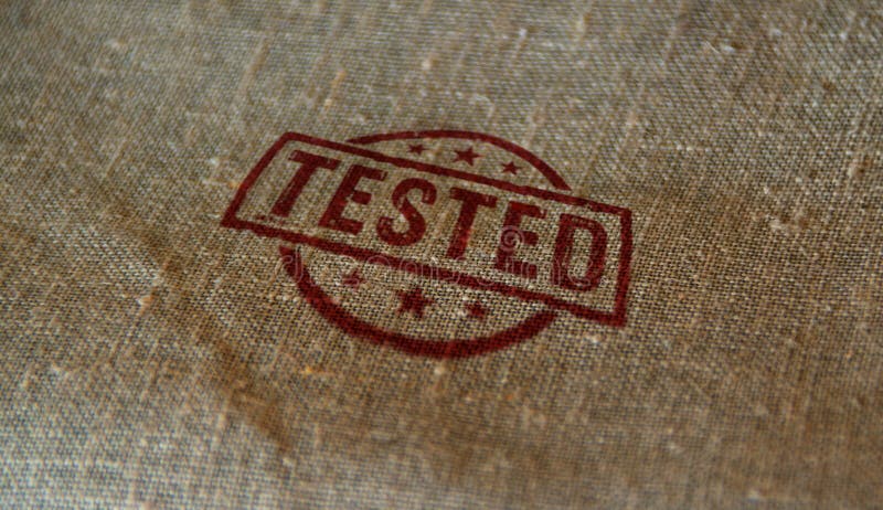 Tested stamp and stamping stock photo. Image of check - 296881628