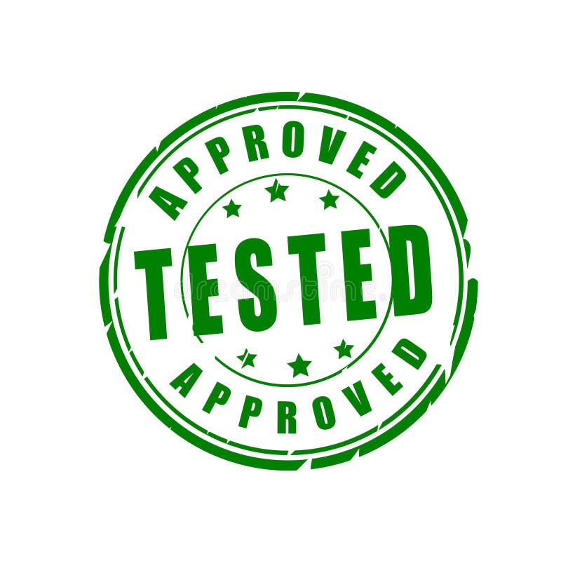 Lab Tested Certificated Proven Stamp Stock Vector - Illustration of ...
