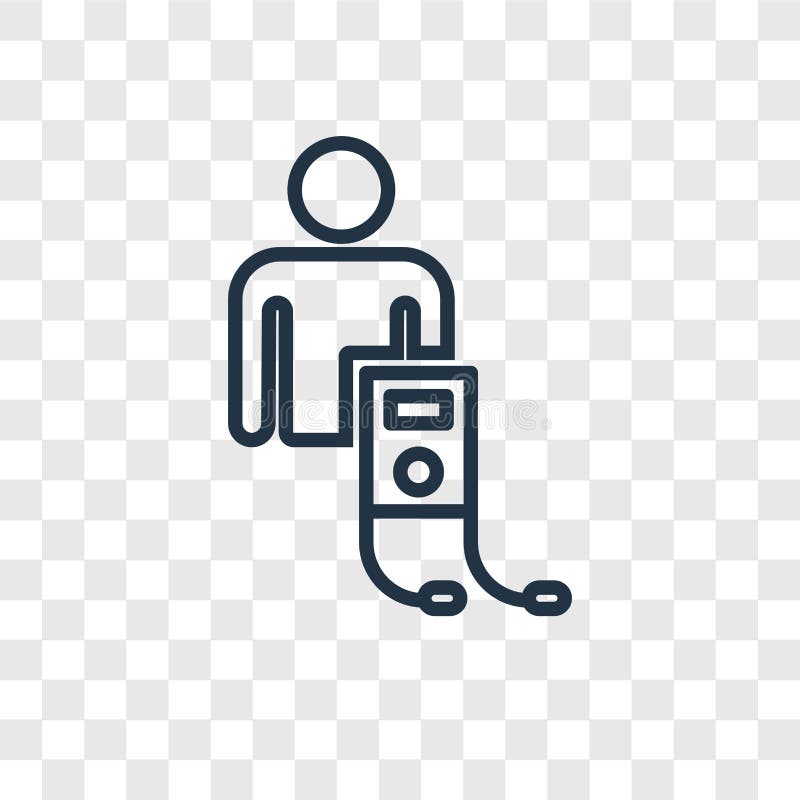 Tester Concept Vector Linear Icon Isolated on Transparent Background ...