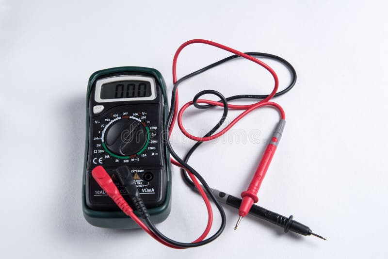 Tester Elettrico In Mani Del Primo Piano Dell'ingegnere Tecnico Dell ...