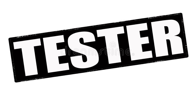 Tester red stamp stock illustration. Illustration of white - 95566033