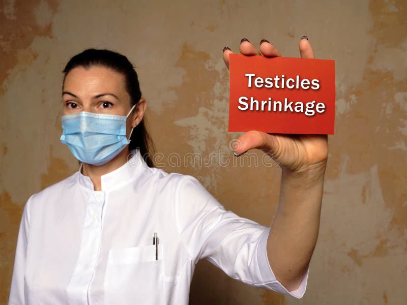 Testicles Shrinkage Sign on the Page Stock Photo - Image of disinfect ...