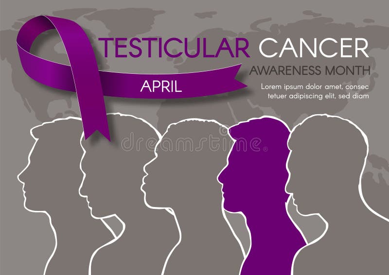 Testicular Cancer Awareness Month Banner Design Template With Diverse