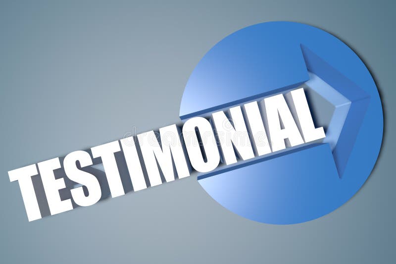 Testimonial stock illustration. Illustration of evidence - 48170846