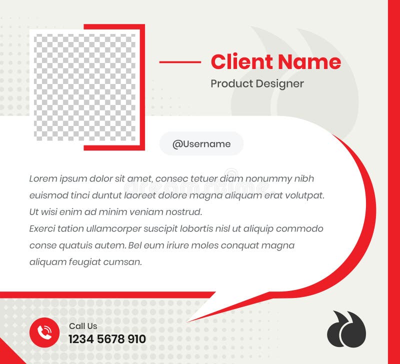 Testimonial, Feedback and Quotation Presentation Simple Social Media ...