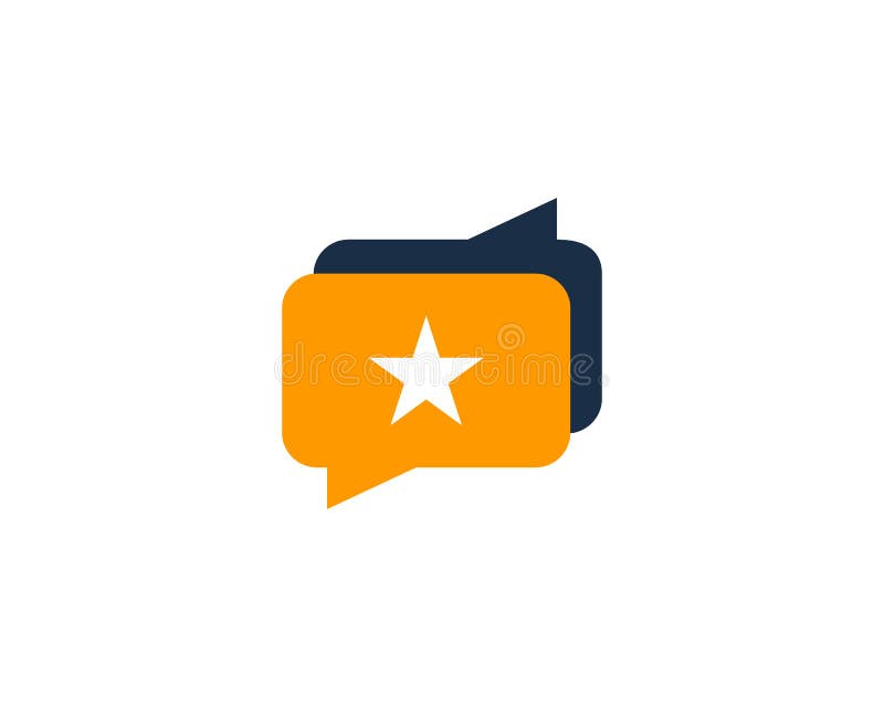 Testimonial Icon Logo Design Element Stock Vector - Illustration of ...