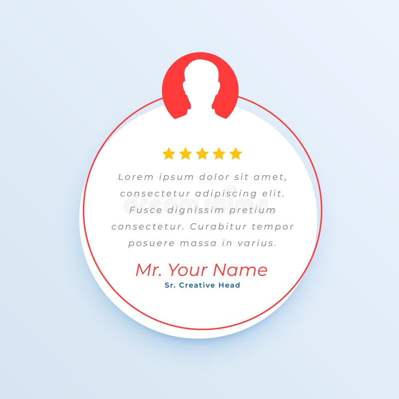 Testimonial Quotation Frame Template for Social Media Posts Stock ...