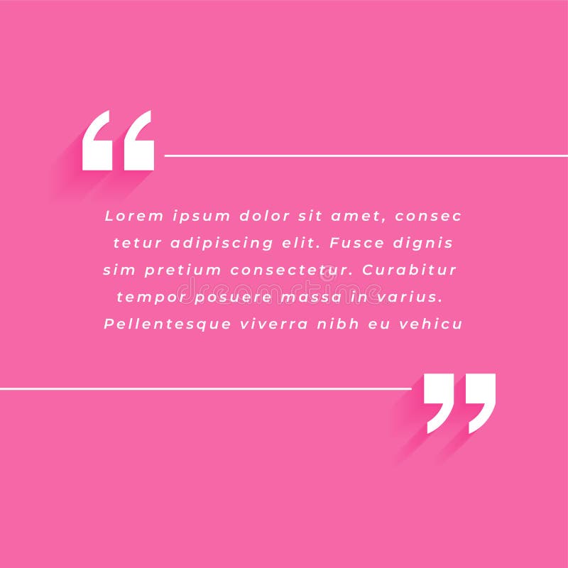 Testimonial Review Background with Aphorism Design Stock Illustration ...