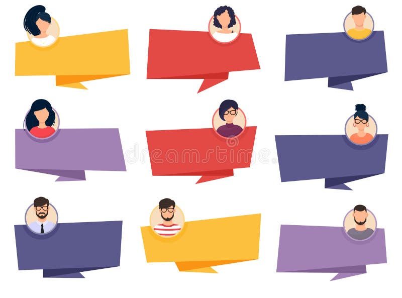 Testimonial Speech Bubble Concept, Customer Feedback for Info Graphic ...