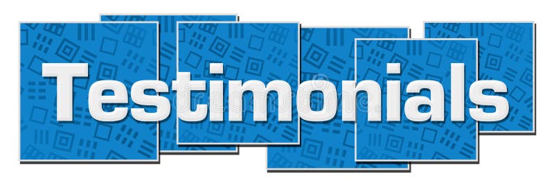 Testimonials Blue Texture Blocks Stock Illustration - Illustration of ...