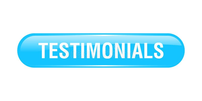 Testimonials button stock illustration. Illustration of banner - 121872195