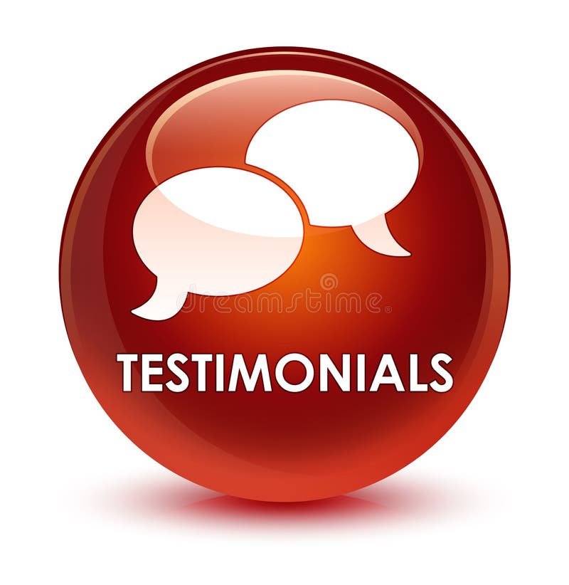 Testimonials (chat Icon) Purple Square Button Stock Illustration ...