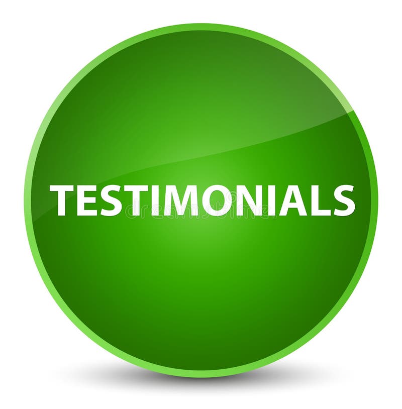 Testimonials Elegant Cyan Blue Round Button Stock Illustration ...