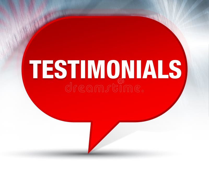 Testimonials Red Bubble Background Stock Illustration - Illustration of ...