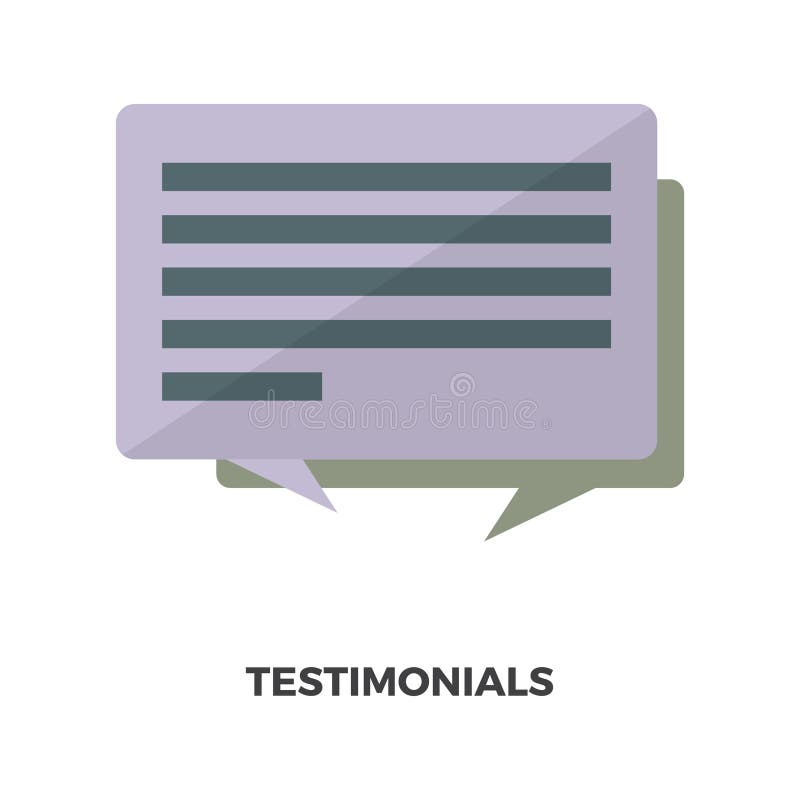 Testimonials. Vector Illustration Decorative Design Stock Vector ...
