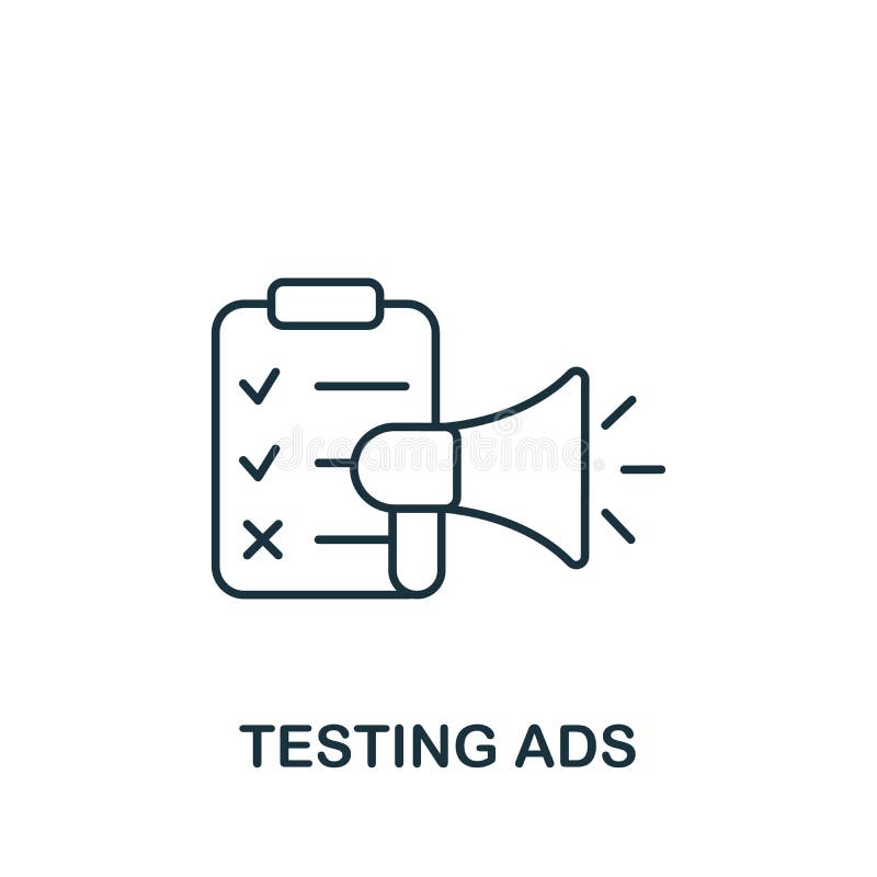 User Testing Icon. Monochrome Simple Web Design Icon for Templates, Web ...