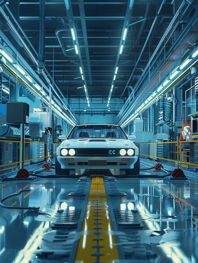 Testing Area for Completed Vehicles Showcasing Automotive Performance ...