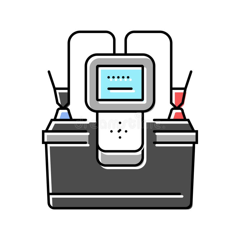 Testing Battery Color Icon Vector Illustration Stock Illustration ...