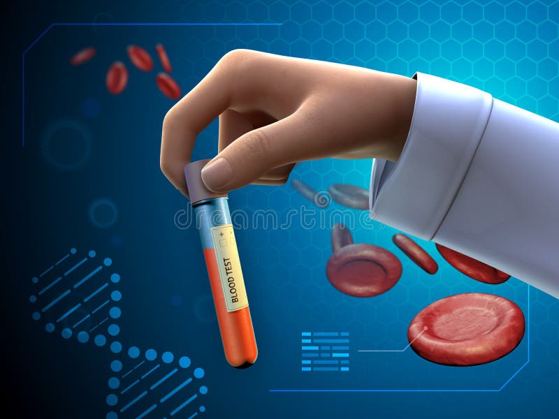Blood analysis stock illustration. Illustration of close - 9226397