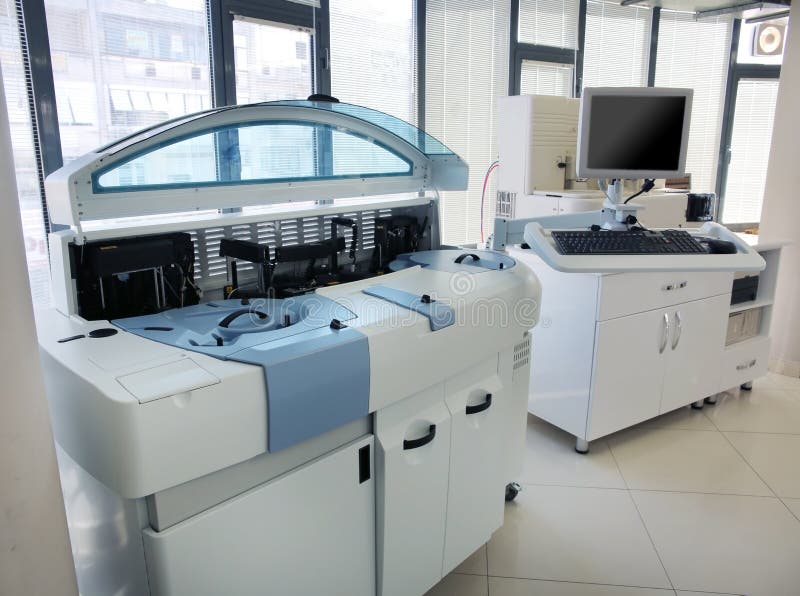 Testing Blood Samples in Laboratory Stock Photo - Image of university ...