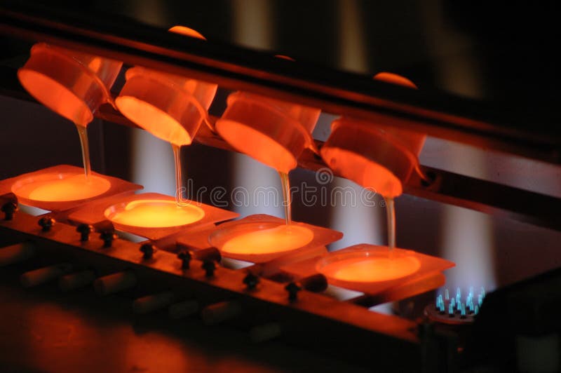 Production of Clinker in a Cement Factory Stock Image - Image of ...