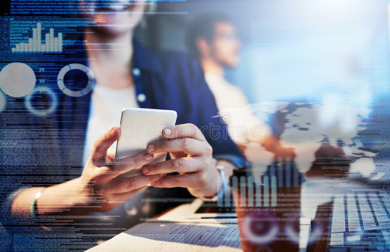 Testing the Code on Her Smartphone. Cropped Shot of Computer ...