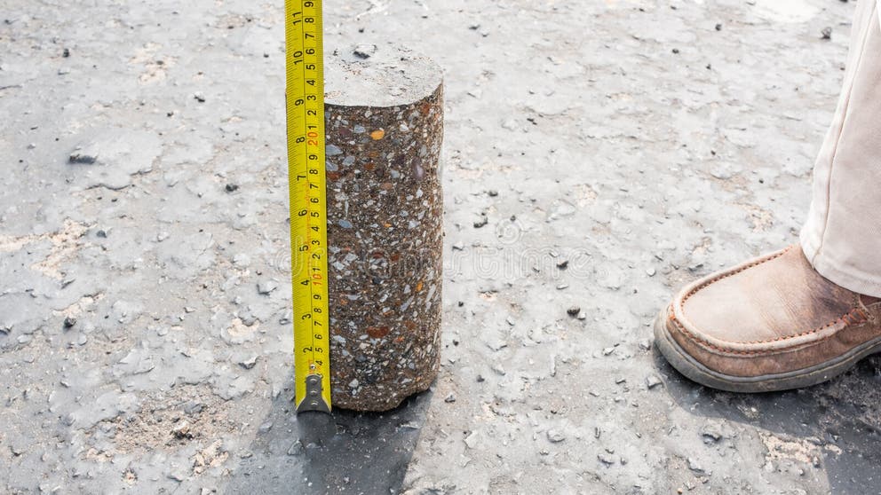 Testing for Compaction Using Coring Stock Image - Image of place ...