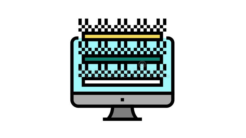 Testing Computer Screen Semiconductor Manufacturing Glyph Icon ...