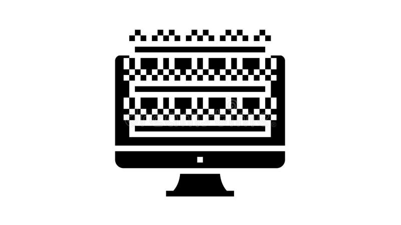 Testing Computer Screen Semiconductor Manufacturing Glyph Icon ...