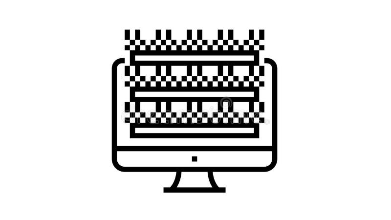 Testing Computer Screen Semiconductor Manufacturing Glyph Icon ...