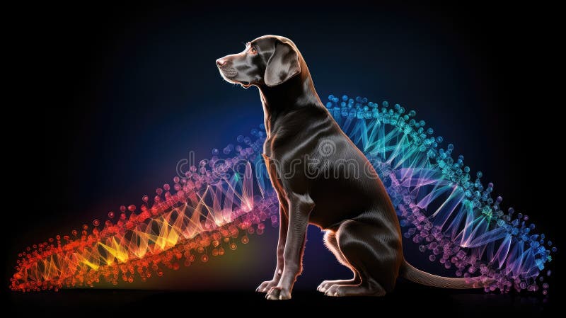 Testing dog dna stock illustration. Illustration of characteristics ...