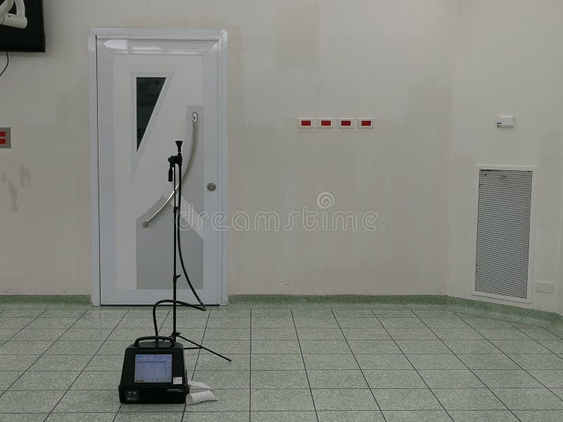 Testing Dust Inside the Operating Room Stock Image - Image of particles ...
