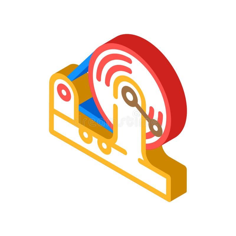 Testing Equipment Electromagnetic Isometric Icon Vector Illustration ...