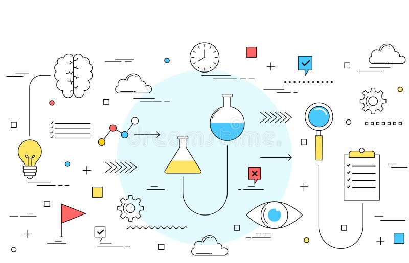 Testing and Experimentation Concept Stock Vector - Illustration of ...