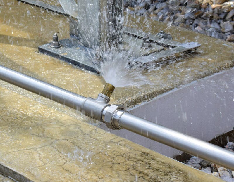 Testing Fire Sprinkler Systems,Deluge Valve System Testing Stock Photo ...