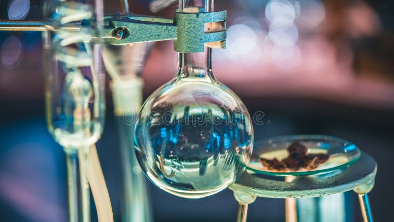 Testing Glass Tubes in Experiment Laboratory Stock Image - Image of ...