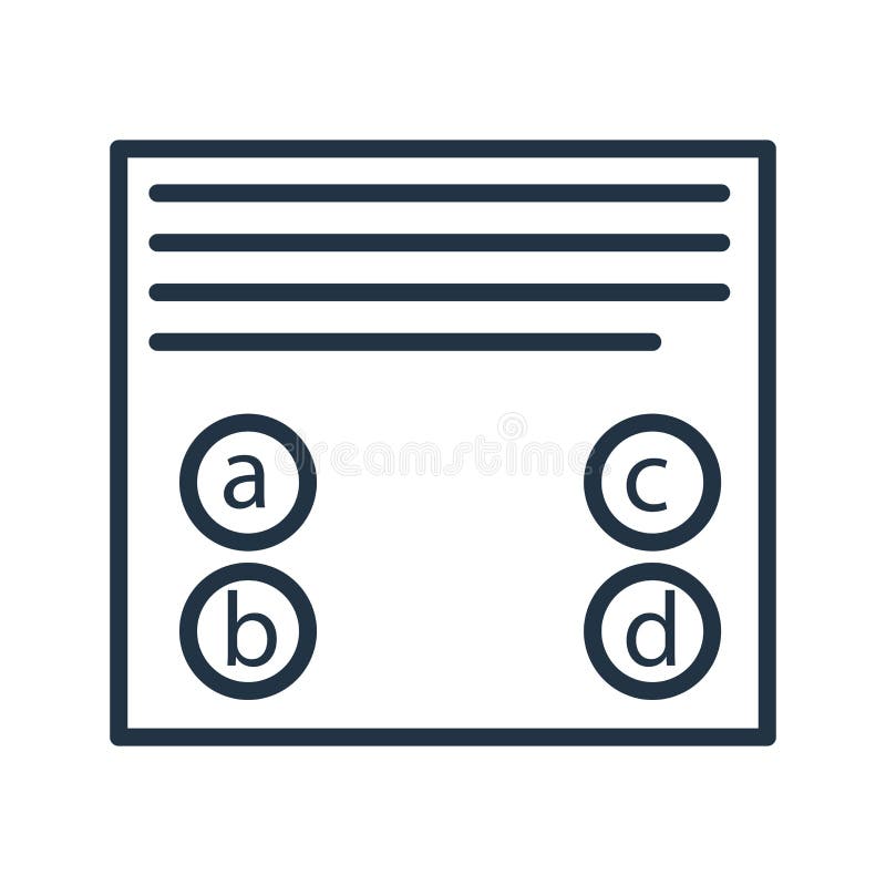 Testing Concept Vector Linear Icon Isolated on Transparent Background ...