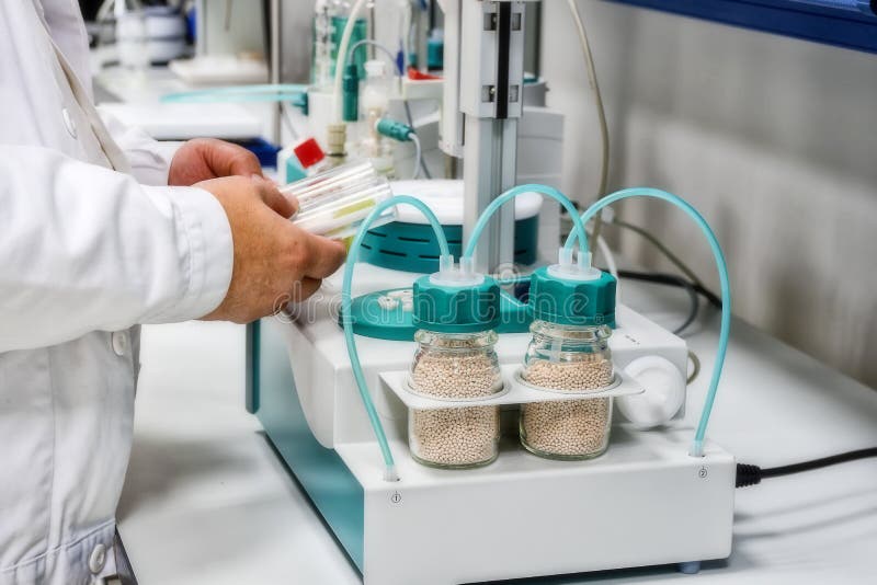 Testing in the lab stock photo. Image of silica, testing - 101718722