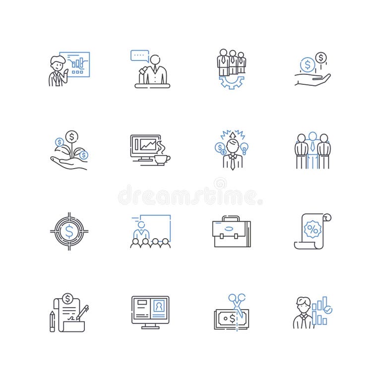 Testing Line Icons Collection Verification Validation Quality Assurance Debugging Code