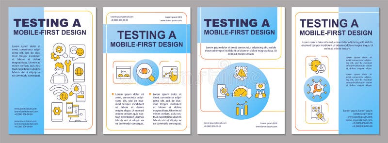 Lab Testing Brochure Template Stock Vector - Illustration of business ...