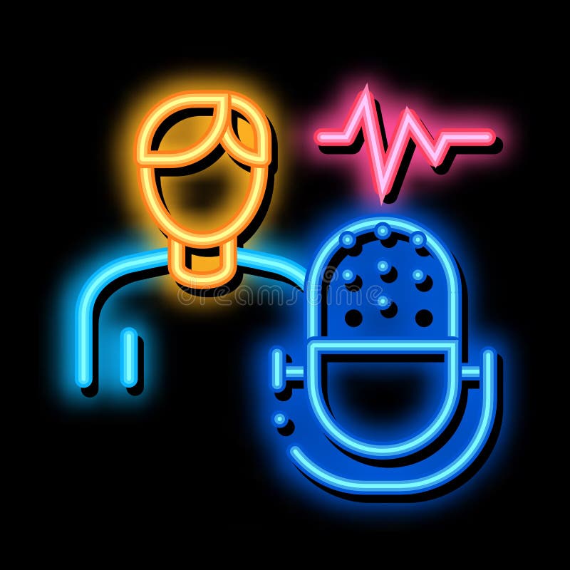 Testing Music Performance on Man Icon Illustration Stock Vector ...