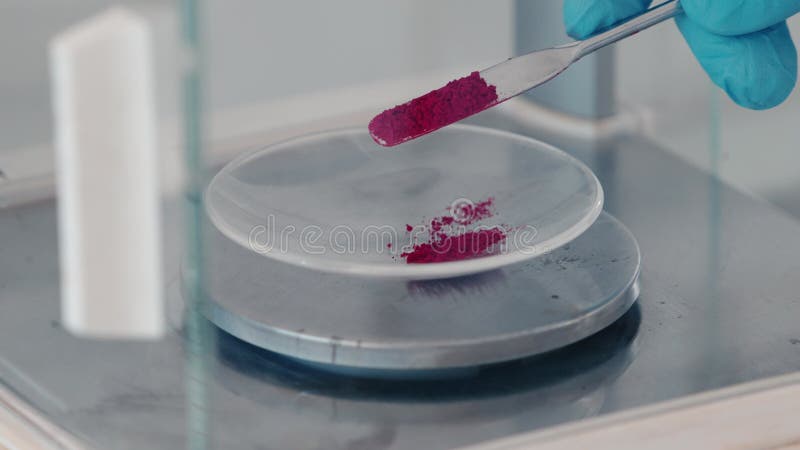 Testing and Observation of Pink Powder Stock Video - Video of test ...