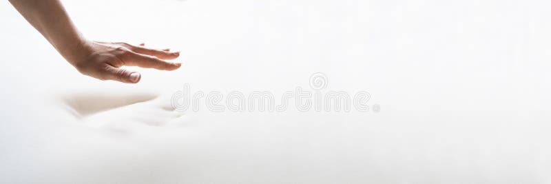 Testing Orthopedic Memory Foam Core Mattress Stock Image - Image of ...