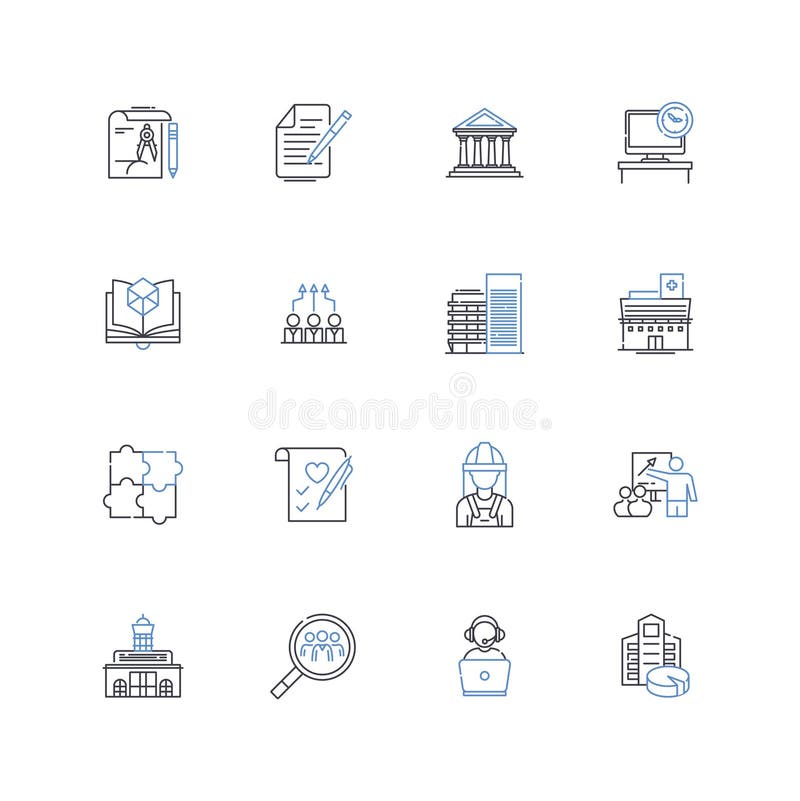 Testing Line Icons Collection Verification Validation Debugging Integration Regression